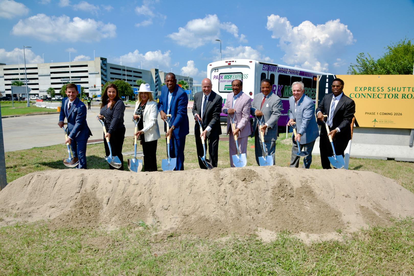 Louis Armstrong Airport Breaks Ground on Express Shuttle Connector Road ...